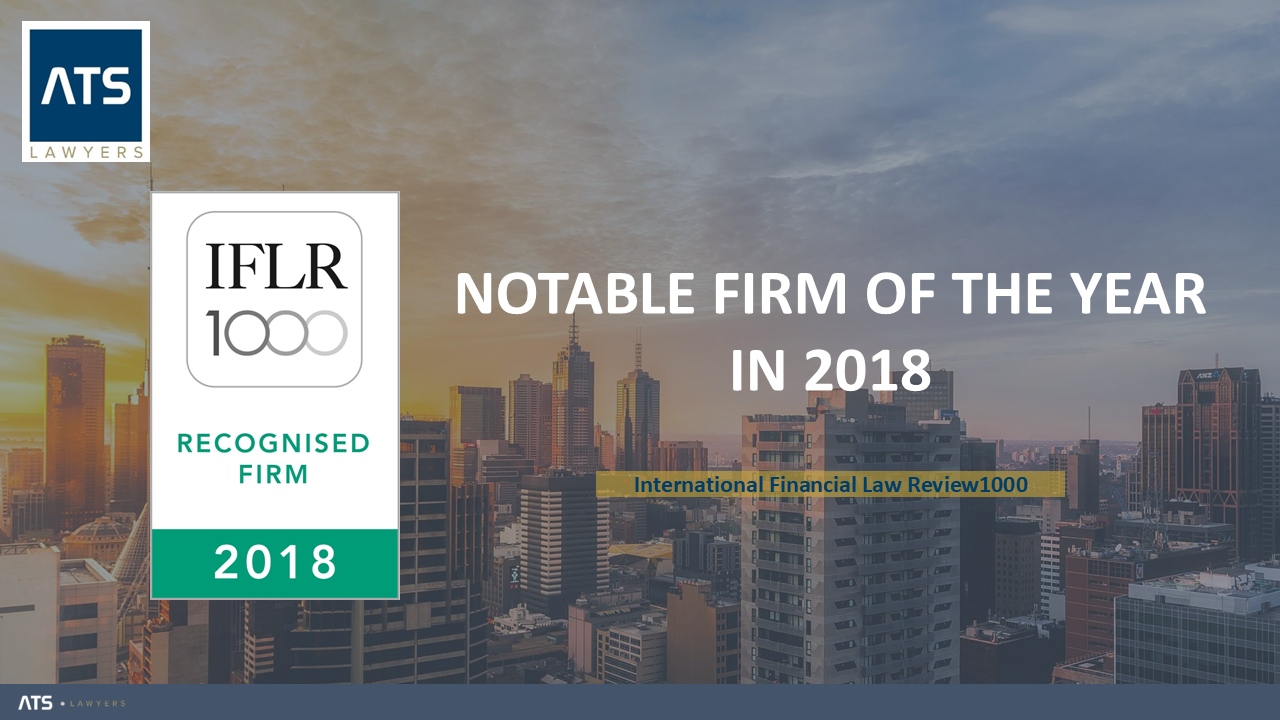 IFLR1000 2018 - ATS IS RANKED THE NOTABLE LAW FIRM OF THE YEAR - ATS ...